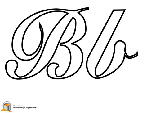 Letra B Para Colorearpintar E Imprimir Colorea Tus Dibujos