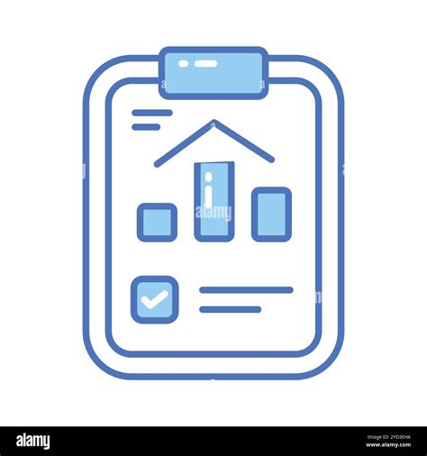 Bar Chart On Page Denoting Concept Vector Of Business Report In Trendy Style Stock Vector Image