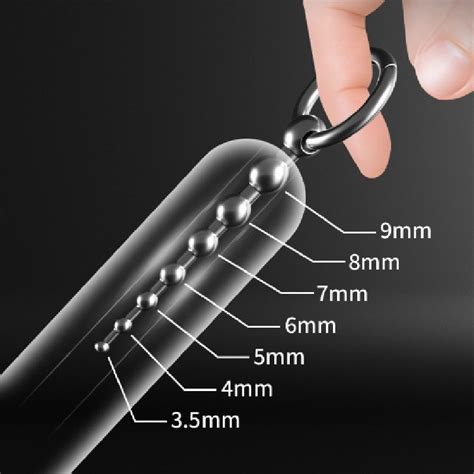 Stainless Steel Pull Bead Urethral Sound Q407557 Chastitytop