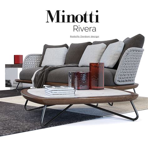 Minotti Rivera 3d Model 14 Max Obj Fbx Free3d