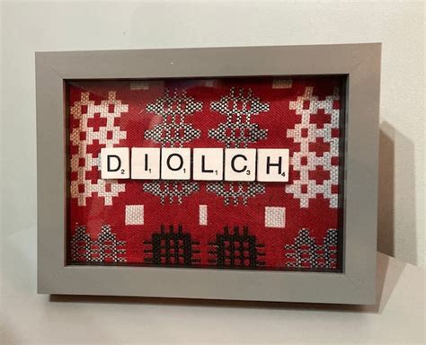 Ffram Diolch Efo Carthen Cymreig Welsh Tapestry Print Etsy Uk