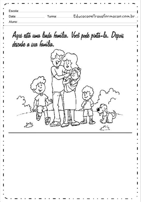 Atividades Sobre Família Para Educação Infantil