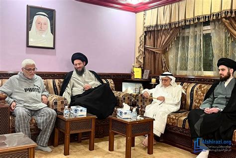 نجل سماحة المرجع الشيرازي دام ظله يلتقي شخصيات دينية واجتماعية كويتية