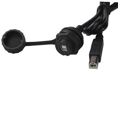 Usb B Female Ethernet Jack Rj45 Ethernet Connector Panel Mounted