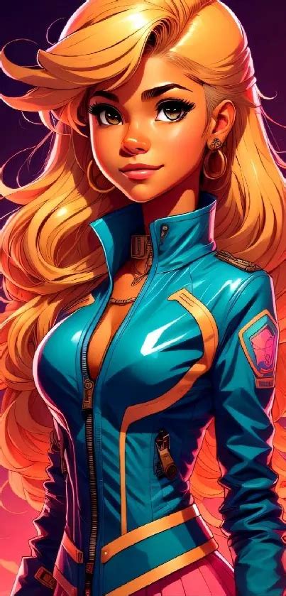 Stylized Blonde Anime Wallpaper Free Download