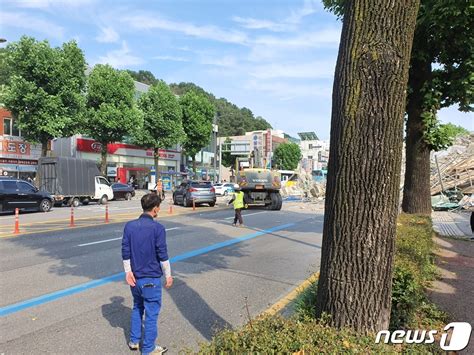 광주서 붕괴된 건물 모습 네이트 뉴스