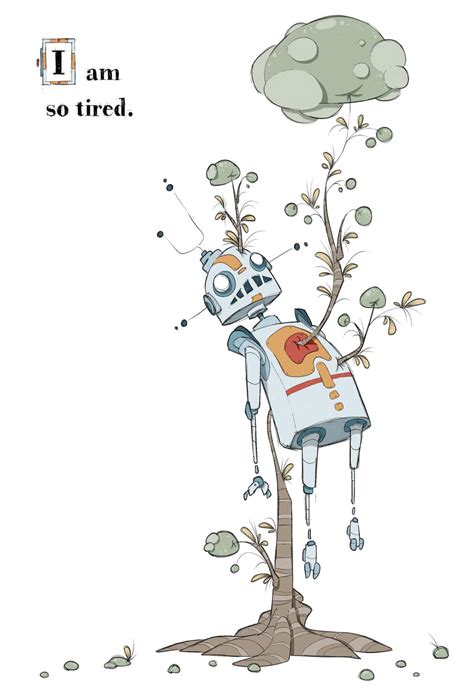 Tired Robot 2024 Rdigitalart
