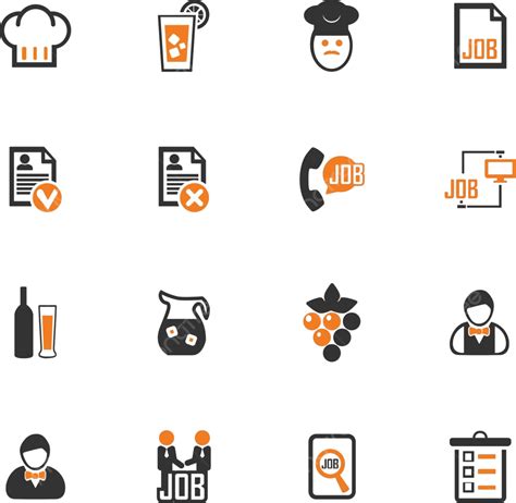 Job Icons Set Management Businessman Set Vector Management