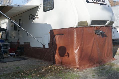 Preparing For Winter With RV Skirting Roaming RV