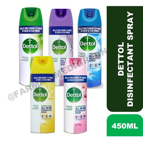 Dettol Antibacterial Disinfectant Spray 450ml Shopee Malaysia