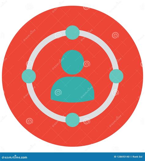 Target User Isolated Vector Icon That Can Be Easily Edit Or Modified Stock Vector Illustration