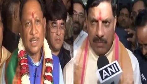 New Madhya Pradesh Chhattisgarh Cms To Take Oath Today Catch News