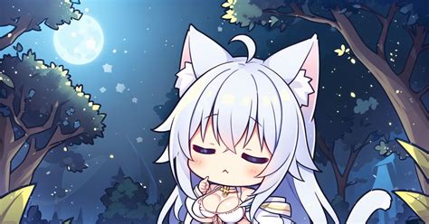 美少女 ちびキャラネコ耳女神官 幻想世界の娘たちのイラスト Pixiv