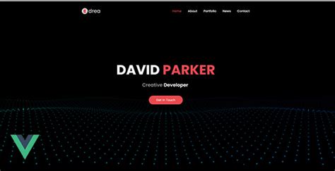 Edrea Personal Portfolio Vuejs Template