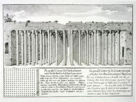 Size 12x9in Cistern Beneath The Hippodrome Constantinople Turkey