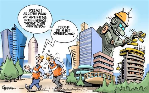 Automation And Jobs Cartoon Movement