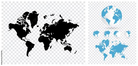World Map Stock Vector Adobe Stock
