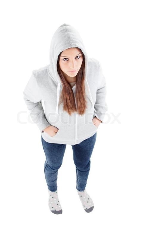 Sad Girl With Hoodie