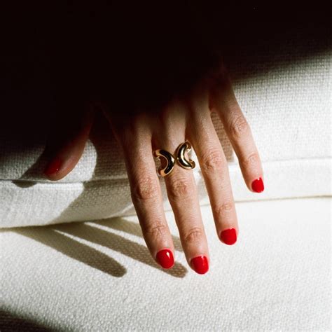 Fine Grande Double Beam Ring Gabriela Artigas Co