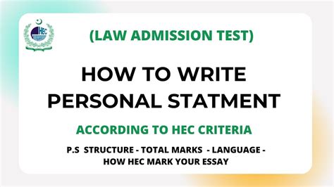 How To Write Personal Statement In Lat Personal Statment Guidelines And Structure Youtube