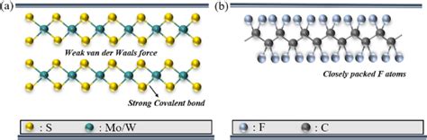 Schematic Of Structures Of Few Layered Mos 2 Ws 2 Nanosheets A And