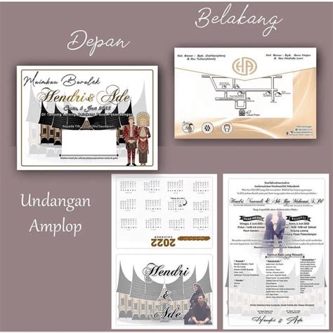 Jual Undangan Amplop Minang Shopee Indonesia