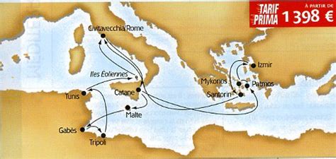 croisiere en mediterranee italie grèce turquie tunisie malte et libye