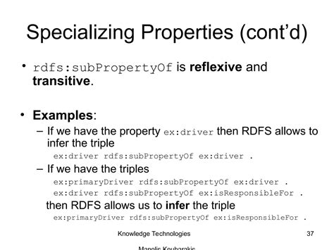 introduction to rdf schema revised complete ppt