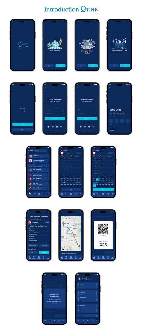 QTime Queue Management System UX UI Case Study On Behance