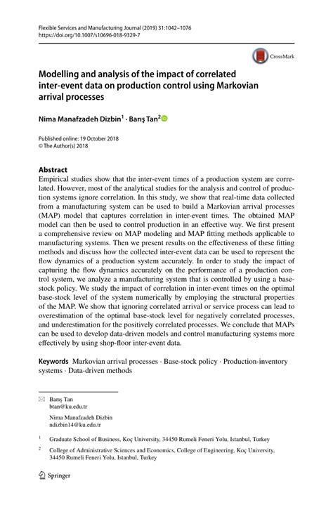 Pdf Modelling And Analysis Of The Impact Of Correlated Inter Event
