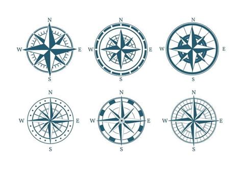 Compass Icon Set Vector Ai Svg Eps Uidownload