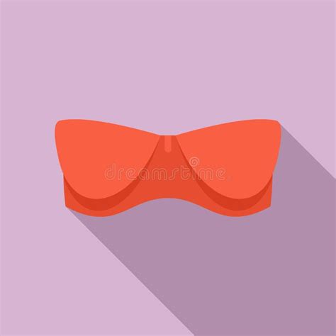 Clothes Bra Icon Flat Style Stock Vector Illustration Of Design