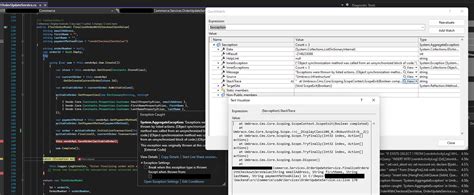 Systemaggregateexception When Calling Method From An Unsynchronized