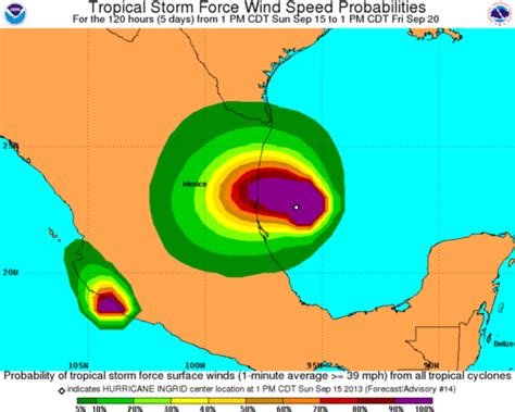 Hurricane Ingrid Approaches Mexican Gulf Coast Wdrb Weather Blog