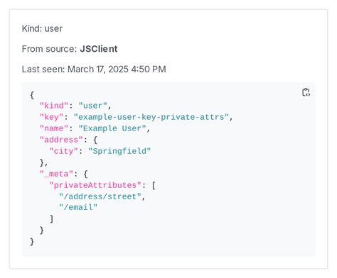 using private context attributes launchdarkly documentation