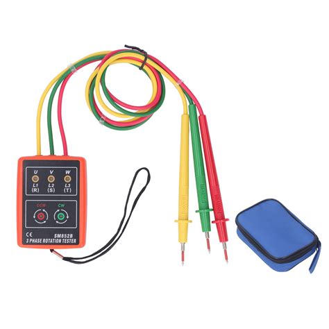 3 Phase Sequence Tester Portable Ac Phase Rotation Indicator Sm852b