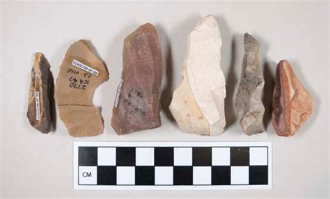 Chipped Stone Flint Cores Some With Cortex Possible Retouching Or Use Wear Objects Emuseum