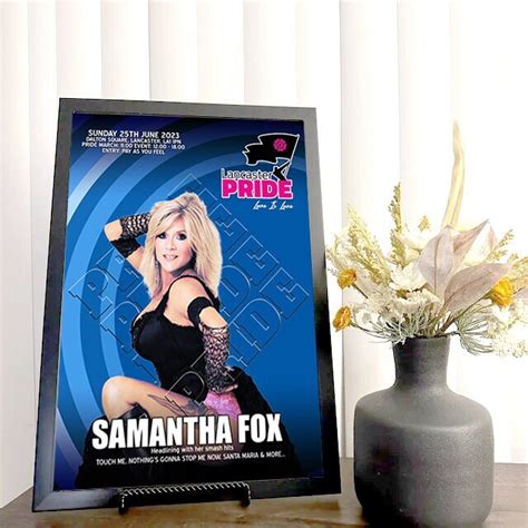 Samantha Fox Poster Limited Poster Best Gitf No Frame Etsy