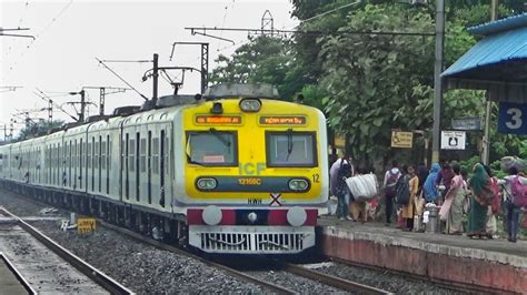 Howrah Barddhaman Modern 3 Phase Medha EMU Local Train Arrive