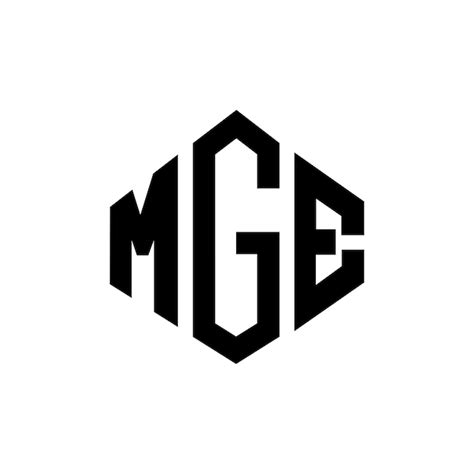 Premium Vector Mge Letter Logo Design With Polygon Shape Mge Polygon