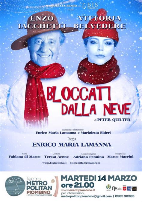 Bloccati Dalla Neve Con Enzo Iacchetti E Vittoria Belvedere Martedì