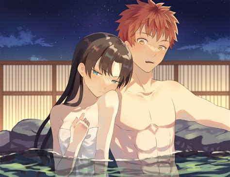 Tohsaka Rin And Emiya Shirou Fate And 1 More Drawn By Haniwayyi