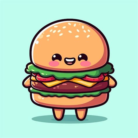 Chibi Hamburger Vectors And Illustrations For Free Download