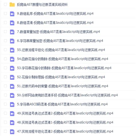 反爬虫ast混淆javascript与还原实战【小肩膀讲师】 2米资源网