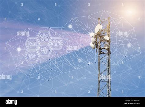 Cellular Antenna With Virtual Icons Regarding Data Connections And