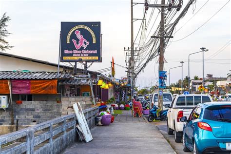 Colorful Tourist Street Moo Moo Cabaret Show Khao Lak Thailand Editorial Photo Image Of Shop