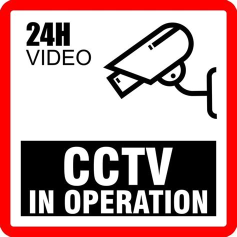 Premium Vector Cctv Label And Sign Vector