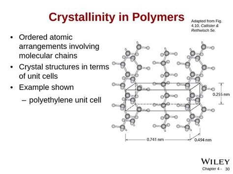 Lecture 07a Chapter 4 Polymer Crystallinity And Summary
