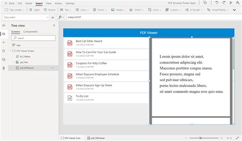 power apps view a pdf stored in a sharepoint document library