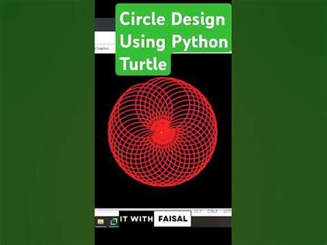 Circle Design Using Python Turtle Graphics #pythonturtle #coding #programming #turtledesign # ...